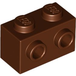 레고부품 Reddish Brown Brick, Modified 1 x 2 with Studs on Side (11211) : 오 ...