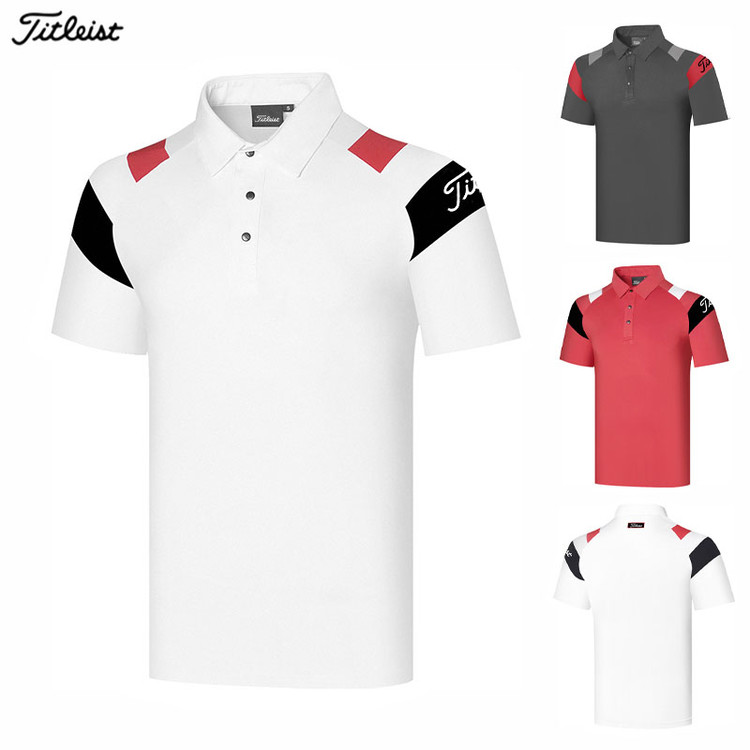 Titleist 골프 3종 남성 쓰리톤 기능성 반팔 카라 티셔츠 골퍼 엠파이어 골프웨어 레플리카 전문
