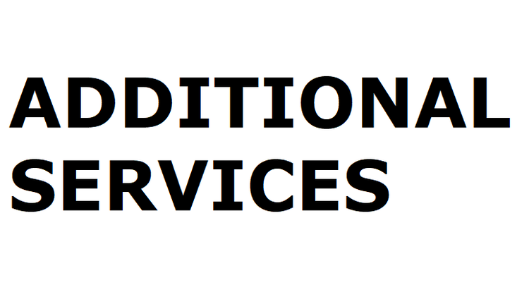 추가 서비스 및 비용 결제 - Additional Services and Fee : HMBJ