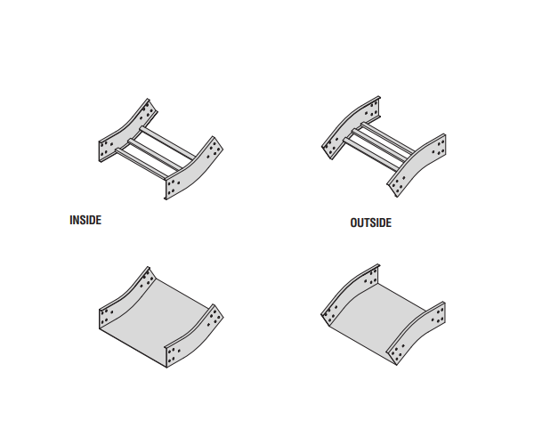 30° VERTICAL ELBOW : ㈜서한공업-제품소개- 케이블트레이-Ladder Type&Solid Bottom Type