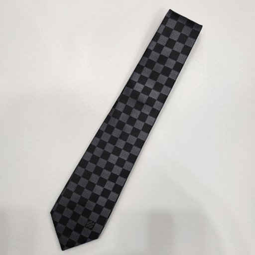 루이비통 23ss 다미에 패턴 실크 넥타이 : JB스토어
