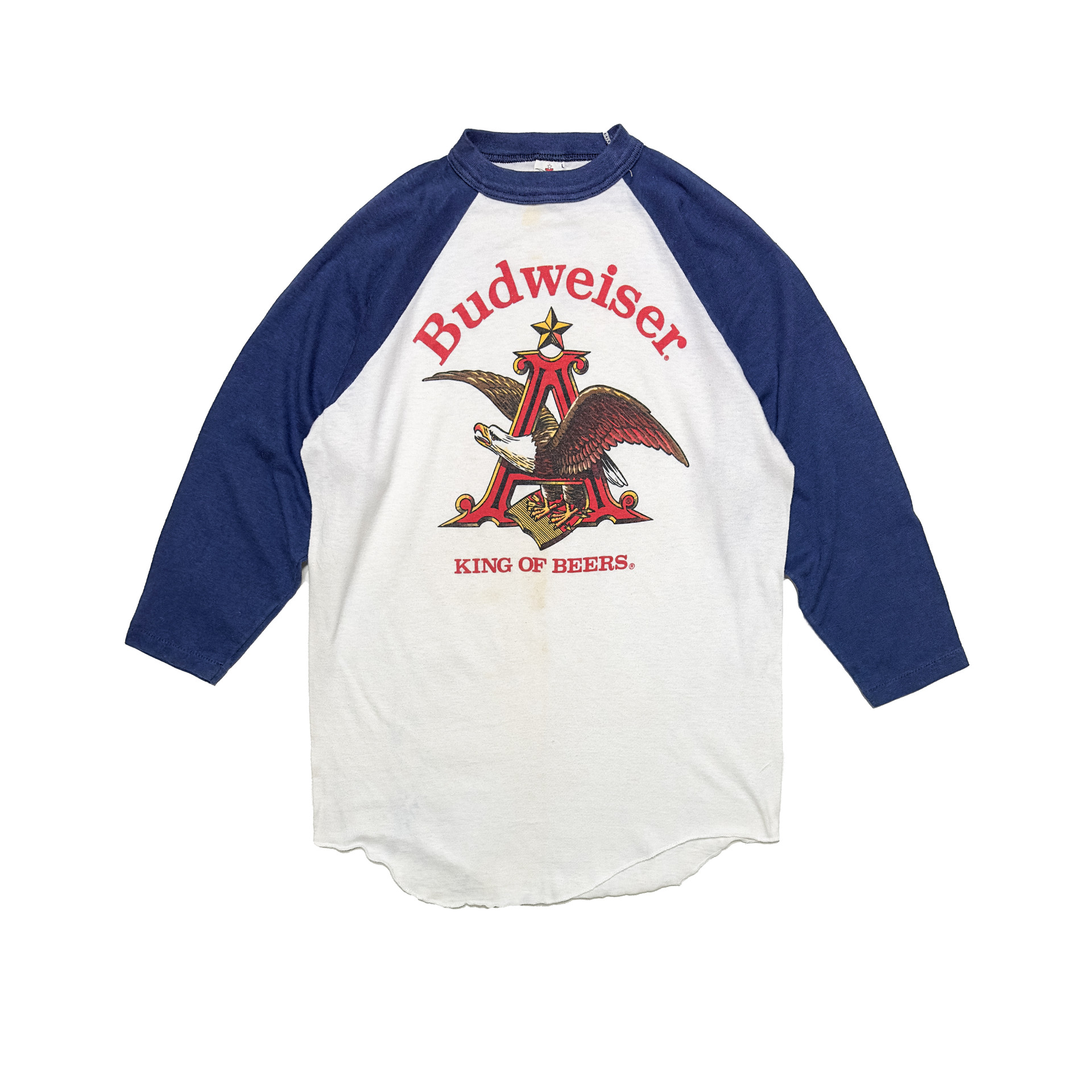 Vintage "Budweiser" Official Merch 3/4 Sleeve T-shirt : 네오서울