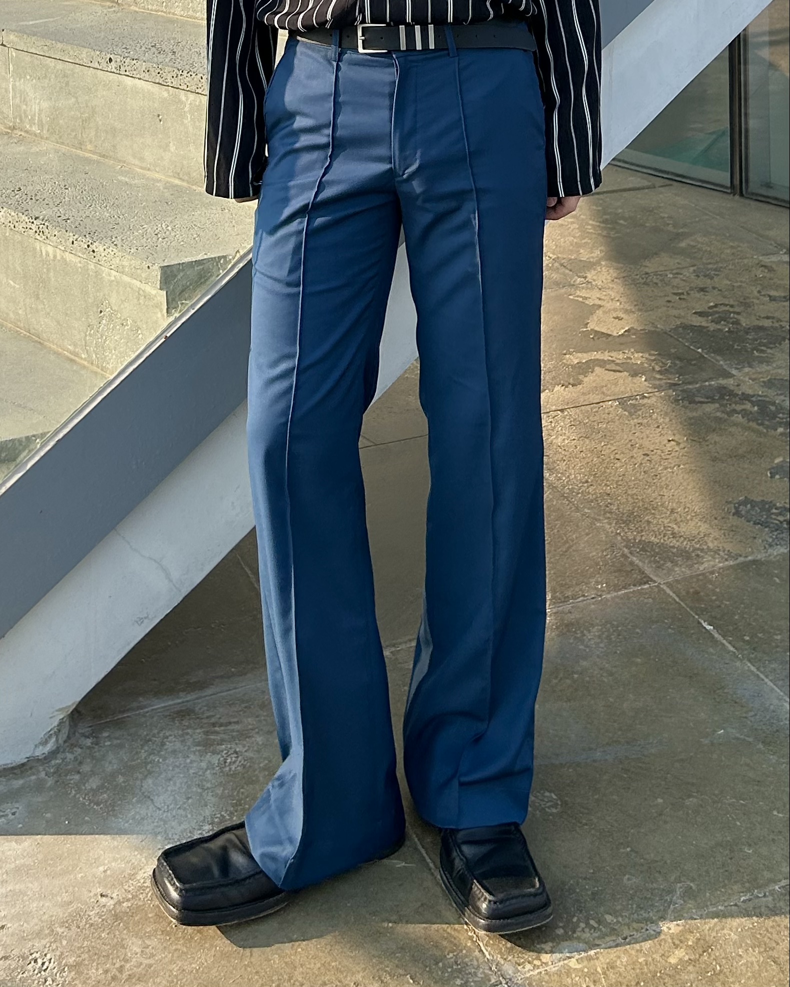 [ICVN] 시그니처 부츠컷 슬랙스 2COL (블랙 , 청녹) : 이치반