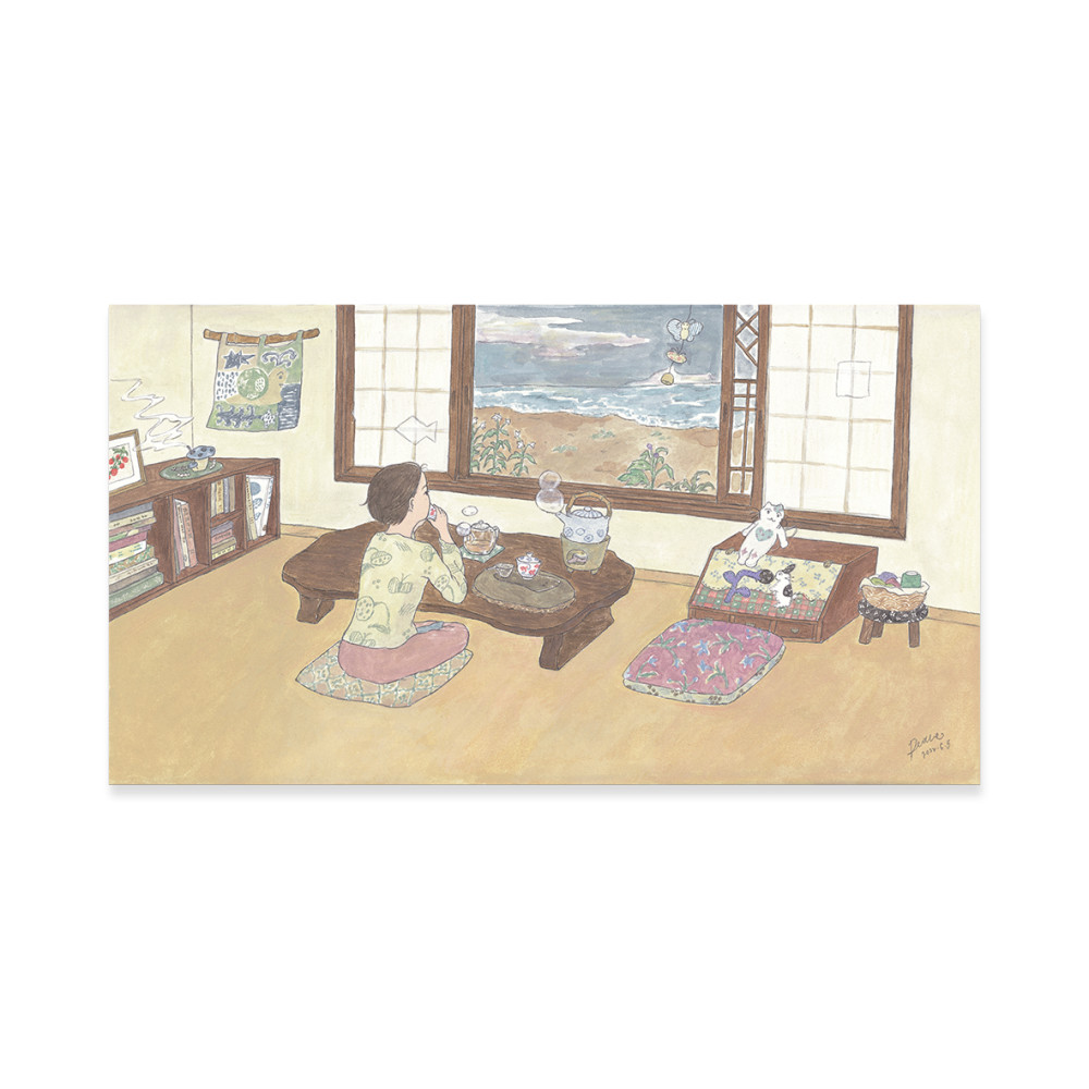 [백년서점] 차의 시간 미니 포스터 : paperuler