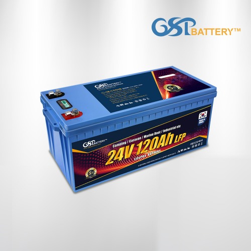지에스피 리튬인산철 다용도배터리 24V 120A