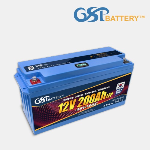 지에스피 리튬인산철 캠핑용 카라반 산업용 배터리 GSP-LFP-12V200A