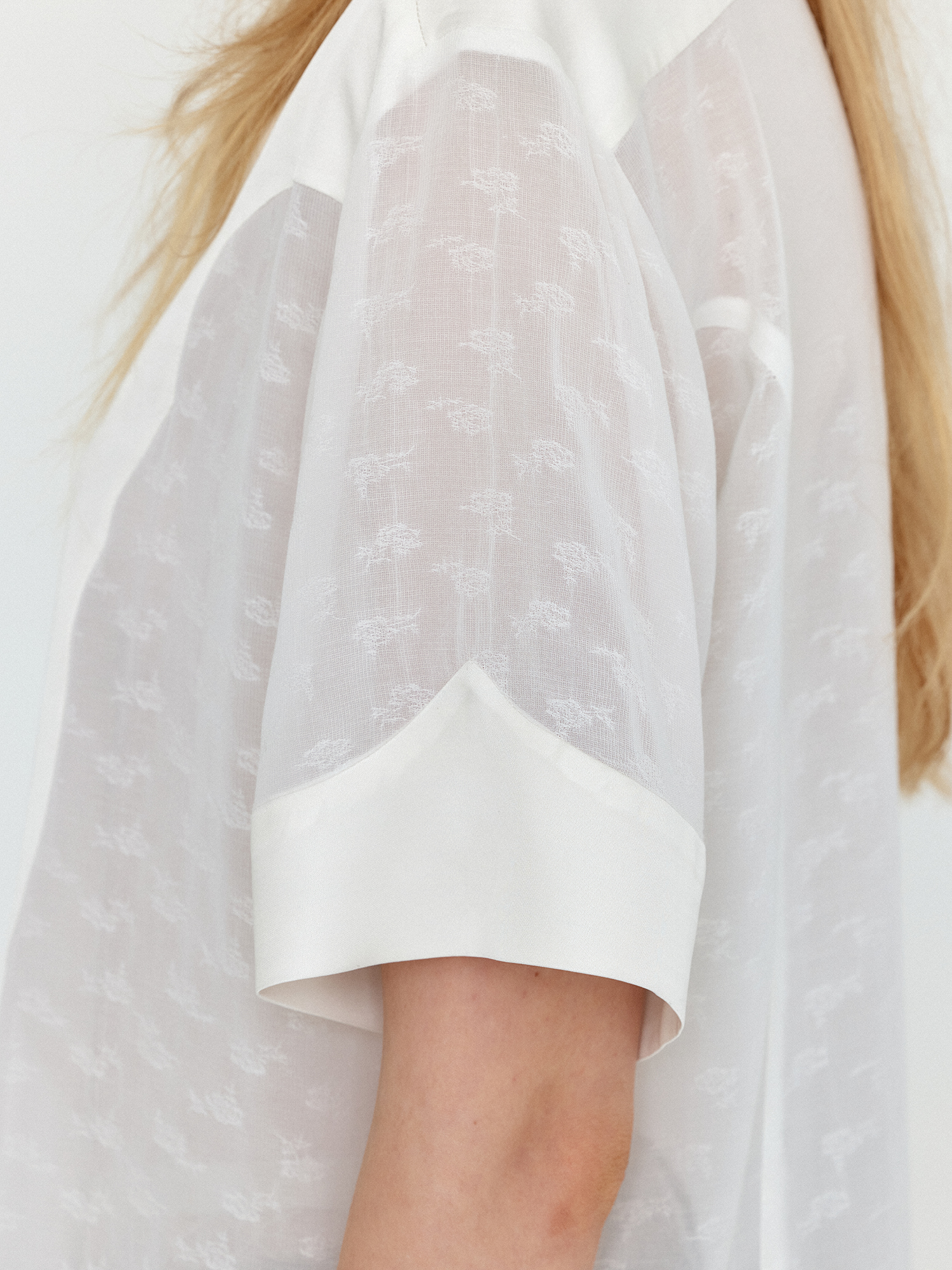 WINDA Western Bib-front Half Sleeve Shirt - Ivory : EENK