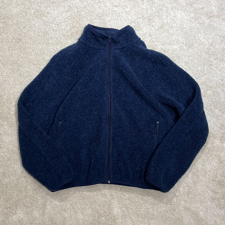 (BFD 077) 90's Woolrich Deep Pile Fleece XL (Navy) : BROWN FRONT DOOR