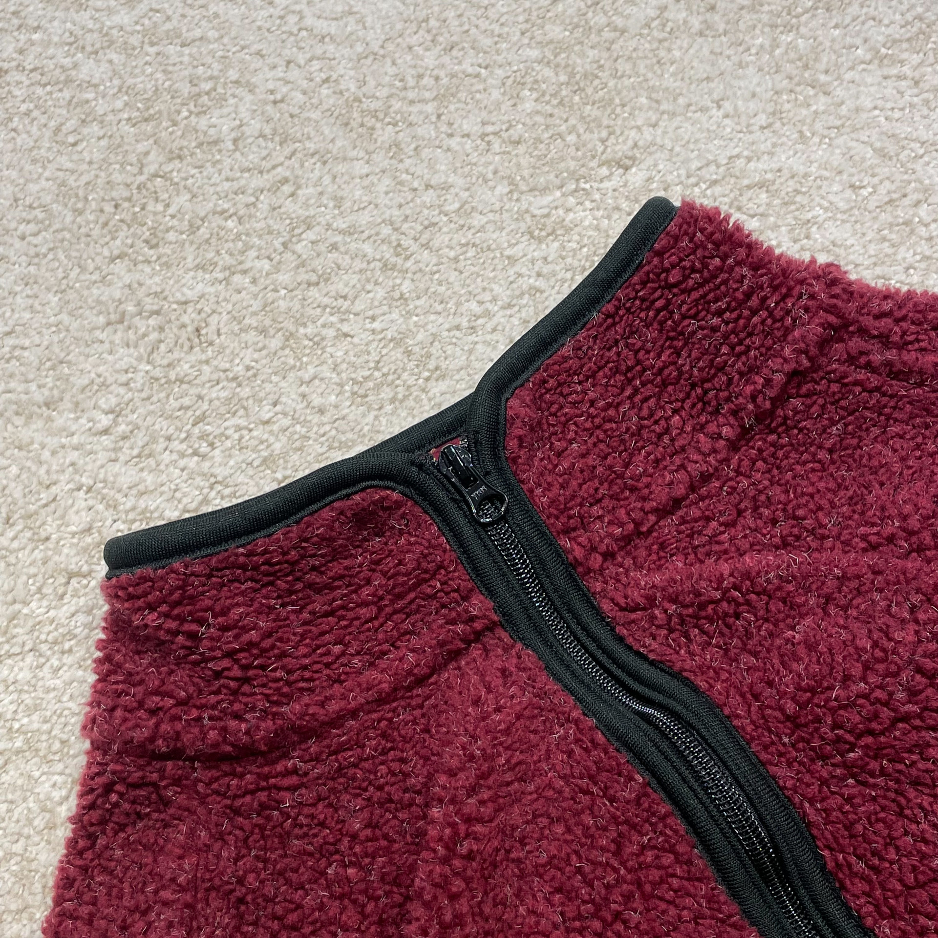 (BFD 121) 90's Woolrich Deep Pile Fleece XL : BROWN FRONT DOOR