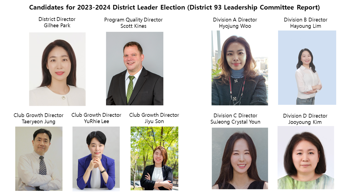 Candidates for 2023 - 2024 District Leader Election : Bulletin Board