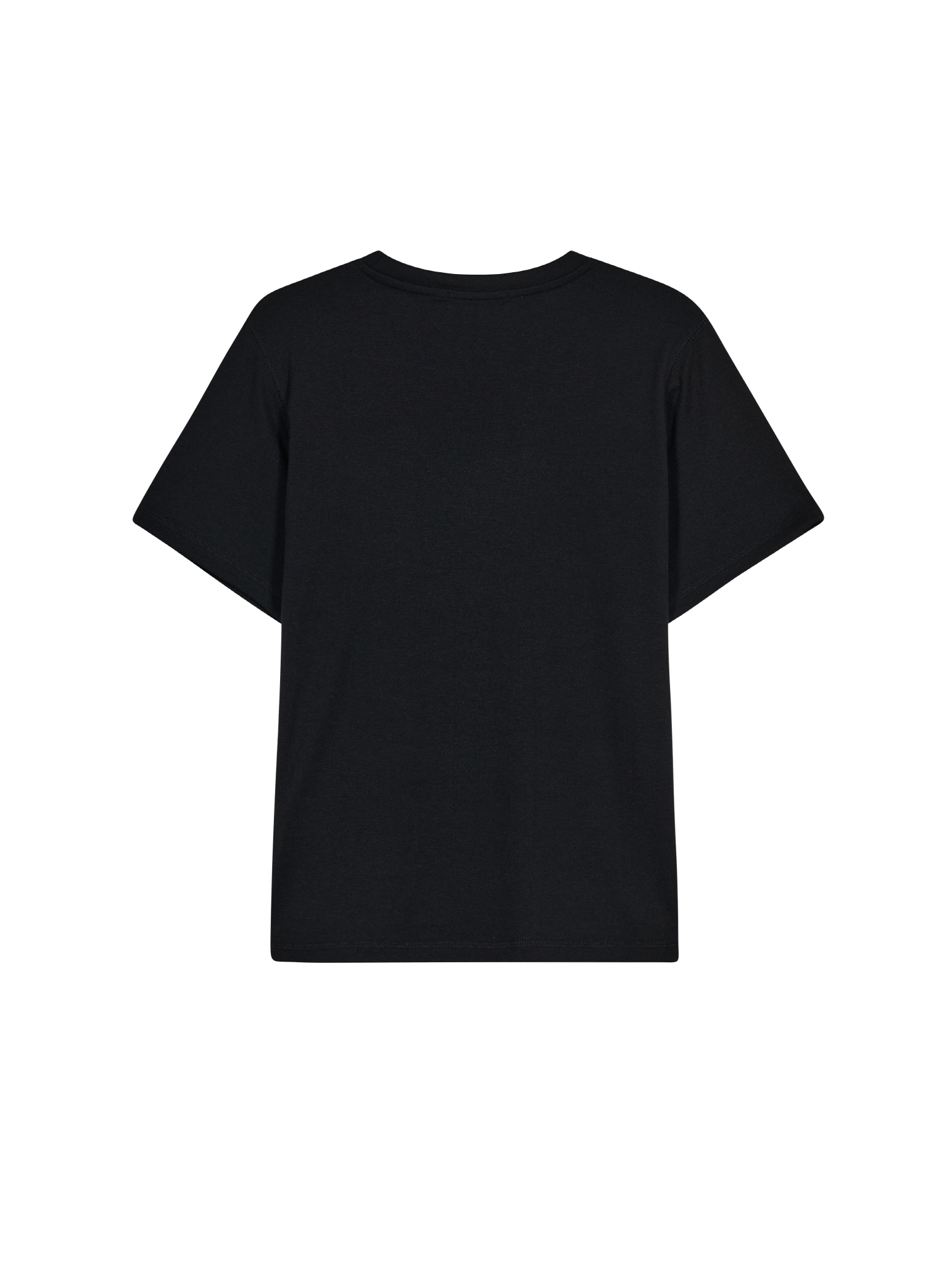 SILKY Short Sleeved T Shirt Black : MODIATTICO