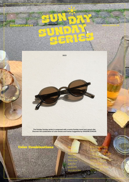 SUN☀️DAY SUNDAY SERIES : Story : gingereyewear©
