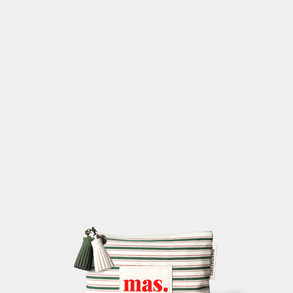 마스마룰즈 Basic pouch _ Green stripe - 위시버킷