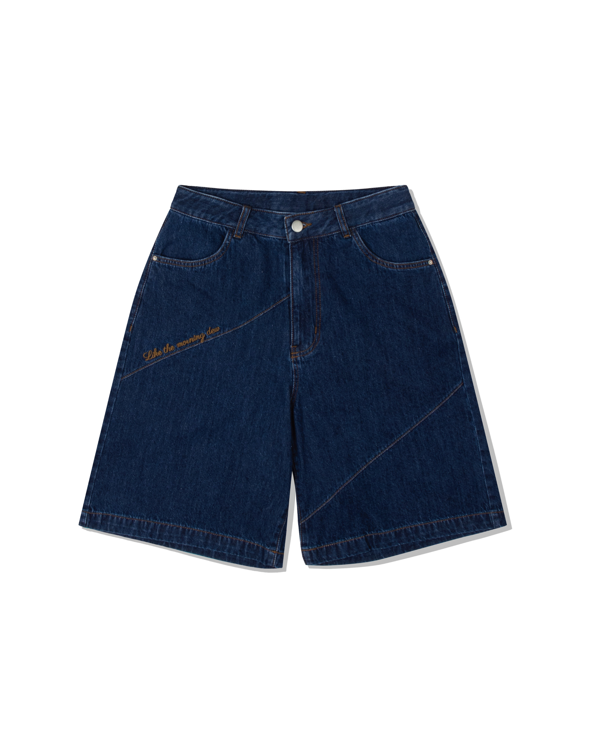 [Symbol] 핀턱 썸머 데님 하프 쇼츠(Indigo) : PS1103