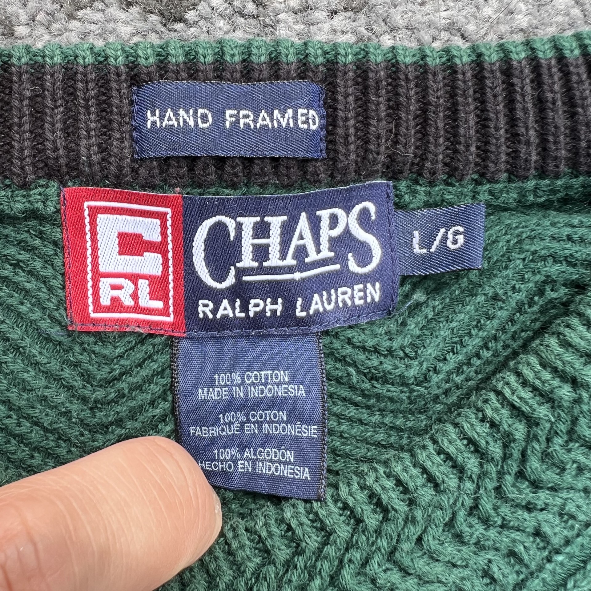 chaps ralph lauren herringbone knit : soberseoul