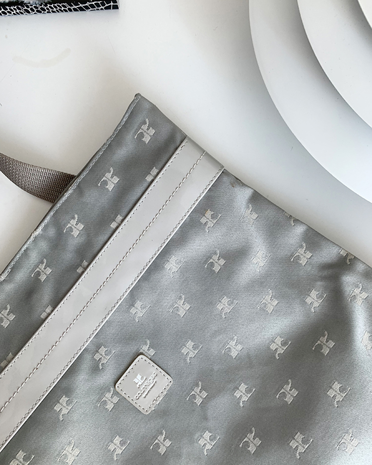 90's Courreges Cotton & Polyester Cross Bag : lilisun