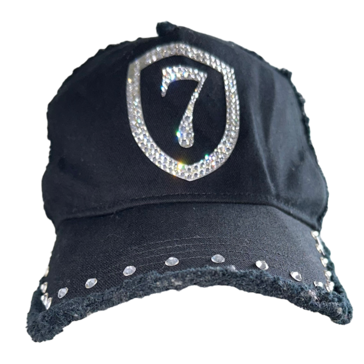 Seven Rhinestone Snapback Hat : Jurm