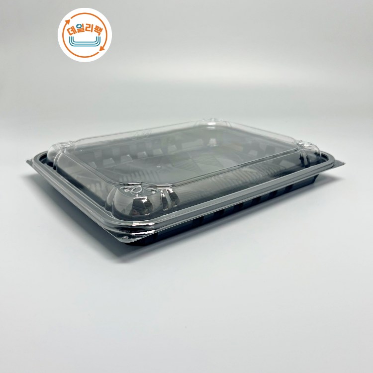 [320세트] PET직사각 KS-318 낮은포장용기 반조리용기 생선포장용기 : 일회용포장용기 데일리팩 D12PACK
