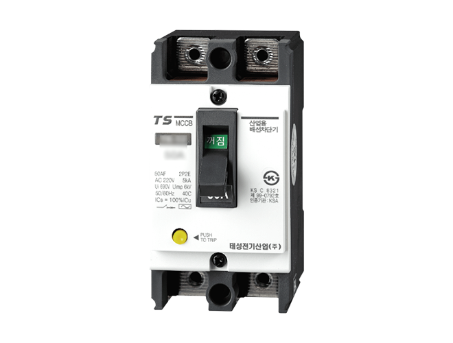 TB-52 5A, 10A, 15A, 20A, 30A, 40A, 50A, TCB-52, TCB52, 분전반용 차단기, MCB, Fb Type, 태성전기, 태성차단기, 태성 ...