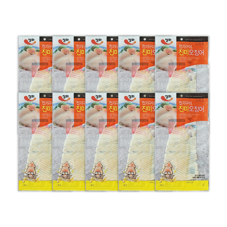 정화 전기구이진미오징어 55g x 10봉 : 진심인