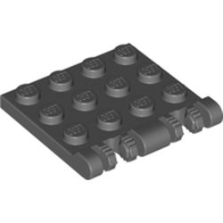 레고부품 Dark Bluish Gray Hinge Plate 3 x 4 Locking Dual 2 Finger, 7 Teeth ...