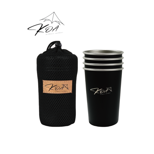 [KOA] 코아 브릭 캠핑컵 350ml (4P) : 하나플러스
