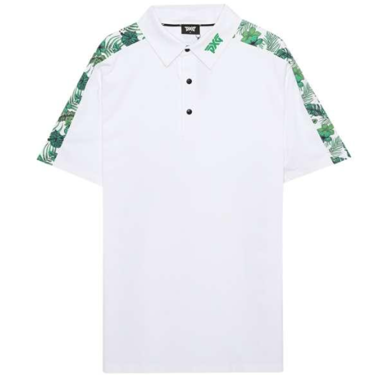 23SS PXG 남성 알로하 폴로 셔츠 ATHLETIC FIT 화이트 MC23ATP1-07ALA : 명품편집샵 바이퍼스