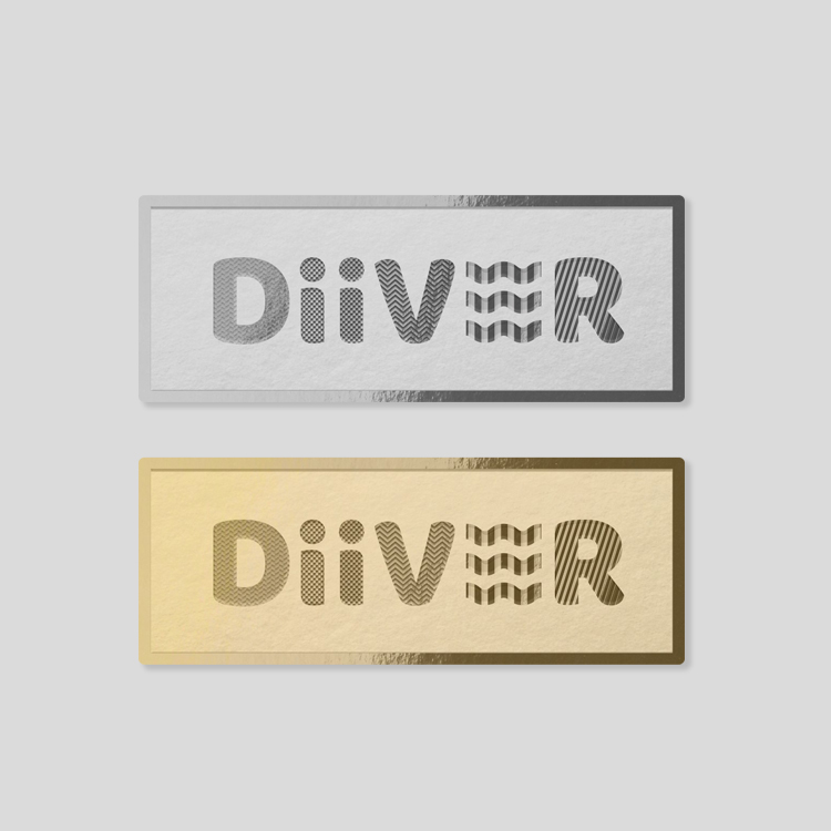 [맞춤제작] 메탈 스티커 : DiiVER(다이버) - 굿즈로 하는 브랜딩