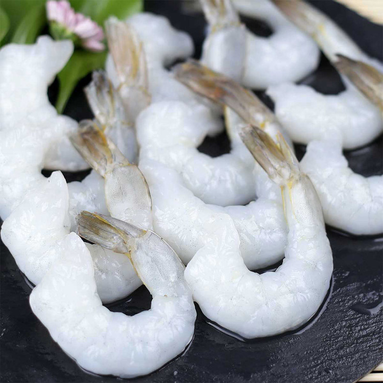 생 칵테일 쉬림프 900g 31/40 IQF 냉동 깐 탈각 흰다리 새우 새우박스