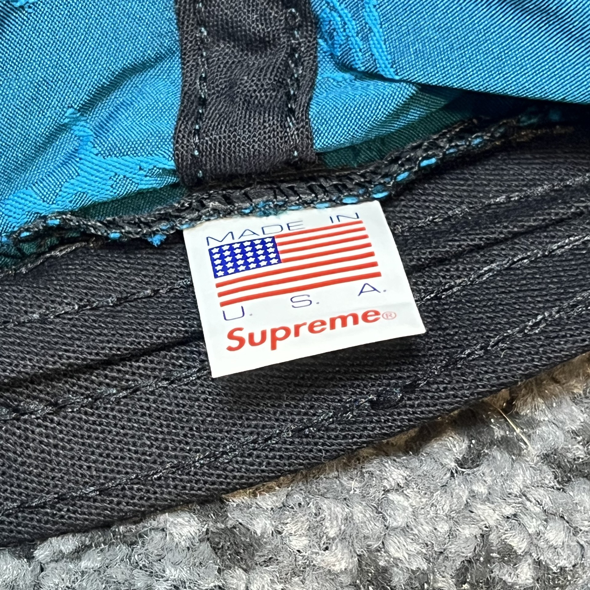 supreme Script logo 6panel cap col.teal blue : soberseoul