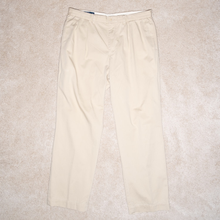 (BFD168) Polo Ralph Lauren Andrew Pants Ivory : BROWN FRONT DOOR