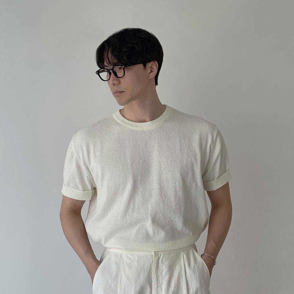 boucle half sleeve round knit : BECLO | 베클로