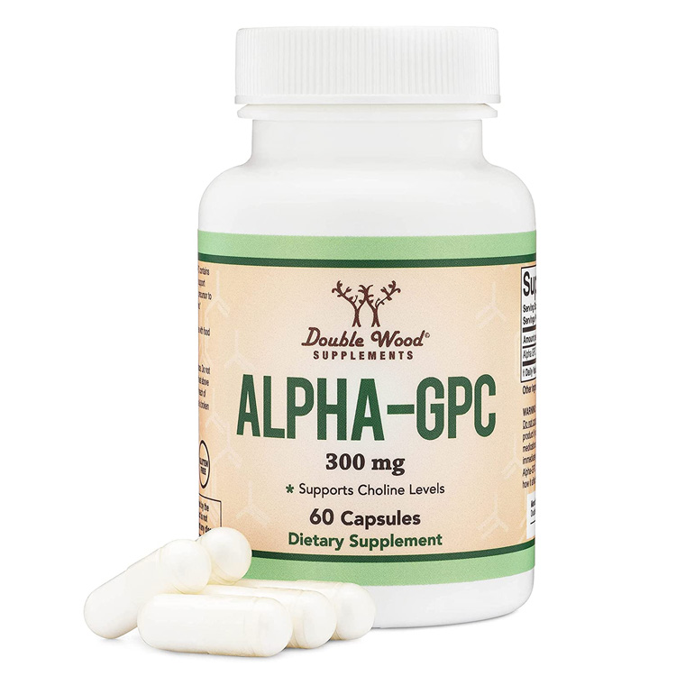 더블우드 알파-GPC 600 mg - 60 캡슐 / Double Wood Alpha GPC Choline Brain ...