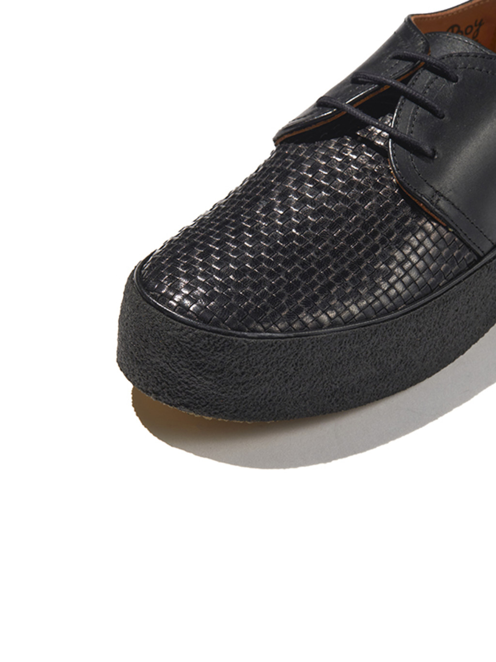 Leather Basket Weave Derby's by Original Playboy : HIDE/AND/RIDE