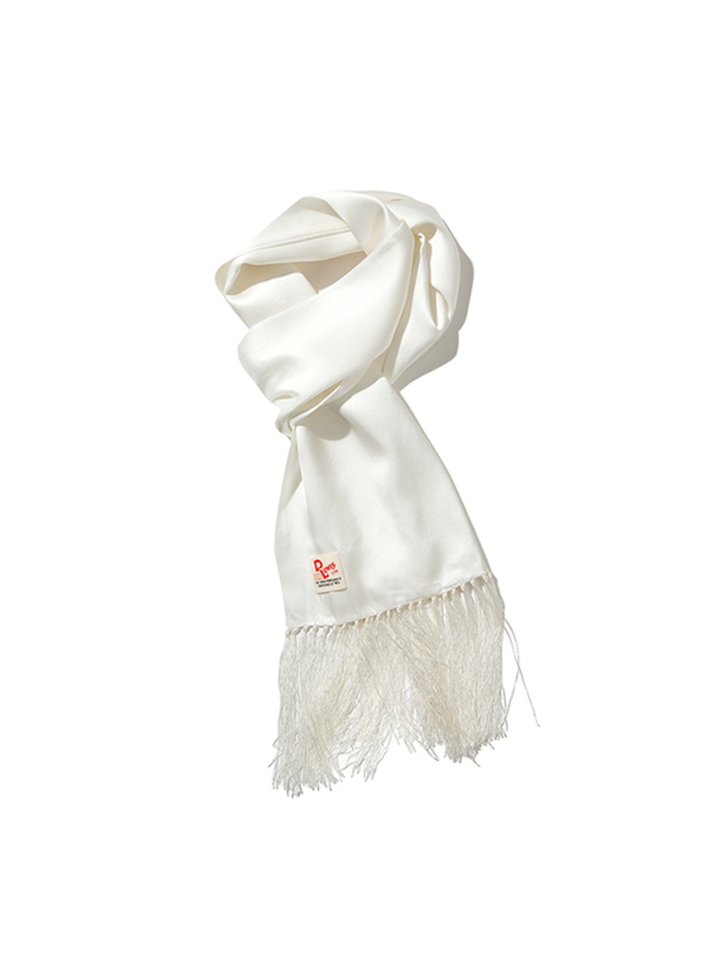 D Lewis Silk Scarf Deluxe / White : HIDE/AND/RIDE