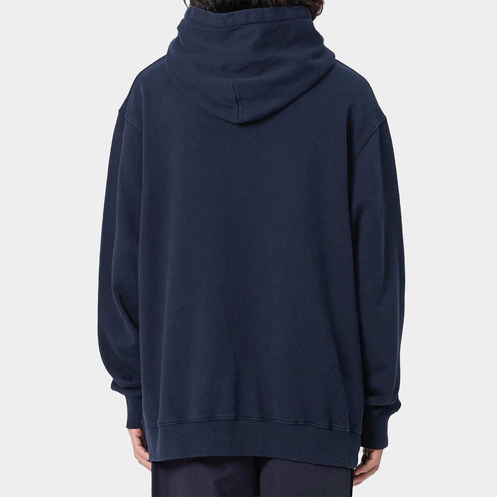 [sold out] snap button hoodie (navy) : homly