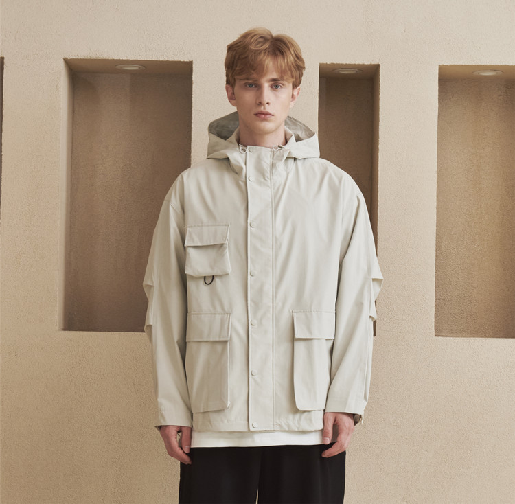 ZIP-UP STRING JUMPER / BEIGE : TETE | 테테