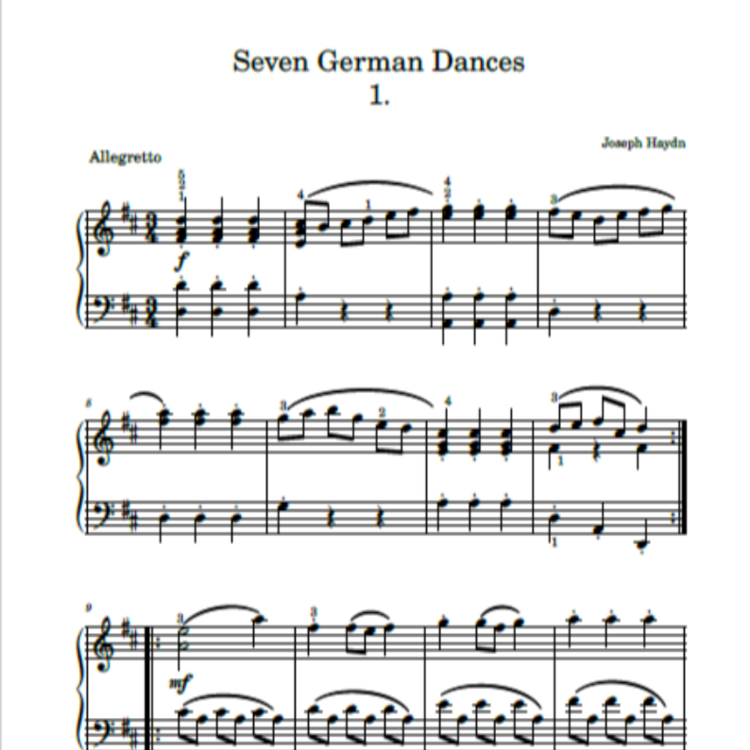 [PDF] seven german dances 1- 하이든 : 오즈나라