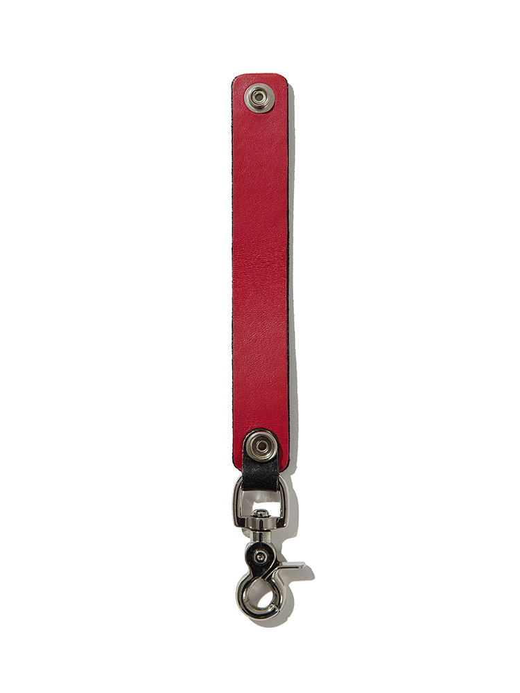 Vegetable Cow Hide Belt Loop Key Ring MK.2 / Black : HIDE/AND/RIDE
