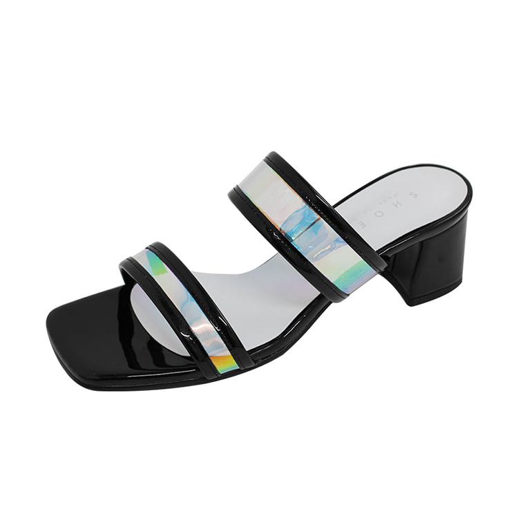 (SHOEHI) WOMAN PVC Mule Sandal 5cm_BLACK ENAMEL : wink. - Global B2B ...
