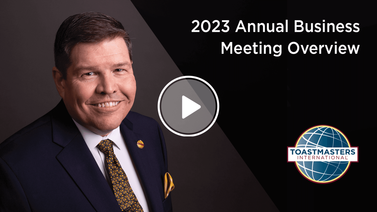 Help shape the future of Toastmasters : Announcement