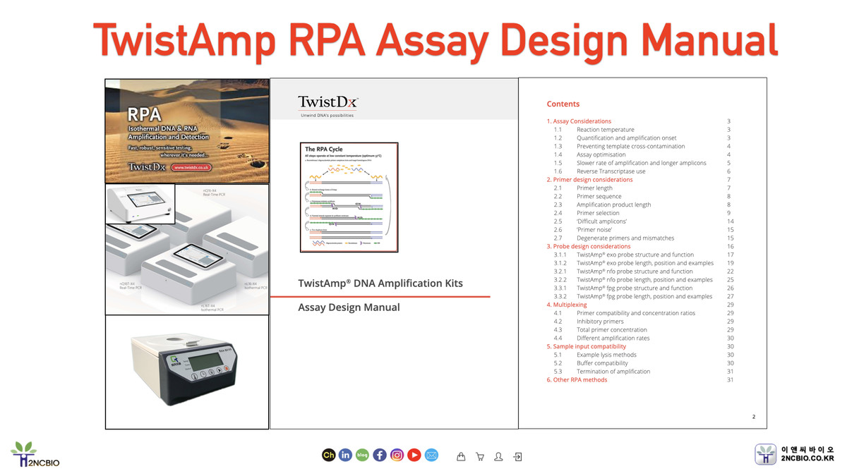 TwistAmp RPA Assay Design & TwistAmp® RPA Kits' Manuals : Recomninase ...