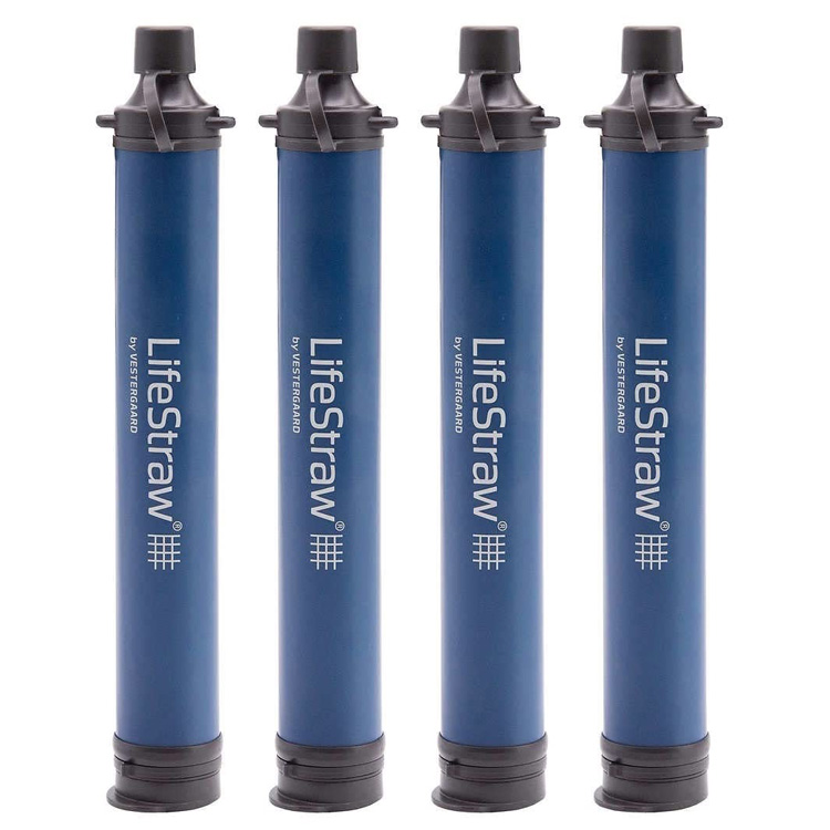 라이프스트로우, 아웃도어 휴대용 정수기 4개 세트 캠핑 재난대비 / Vestergaard Lifestraw Personal ...