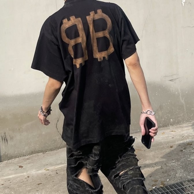 발렌시아가 23SS 크립토 반팔티 : TMT샵