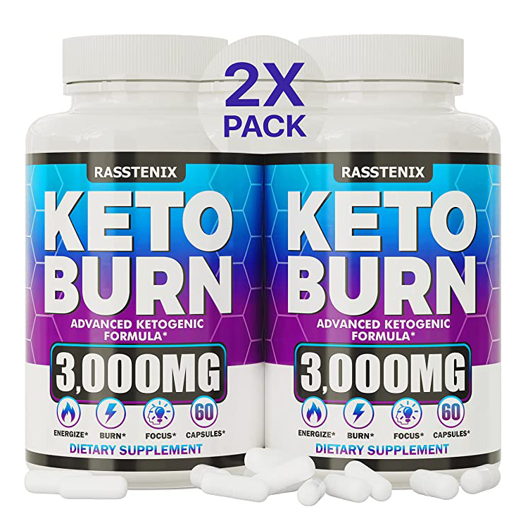레스테닉스 케토 번 3000mg 체중 지방 관리 조절 다이어트 60 캡슐 Rasstenix 2 Pack Keto