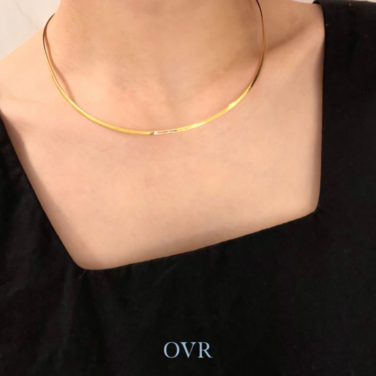 LINE CHOKER NECKLACE : OVR | 오브이알