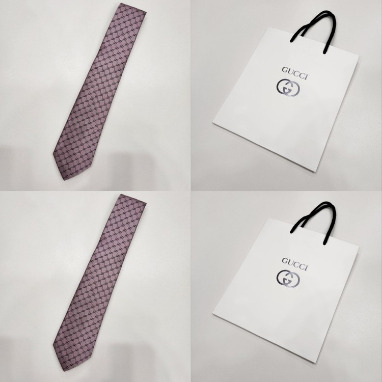 구찌 23SS GG 패턴 실크 넥타이 : JB스토어