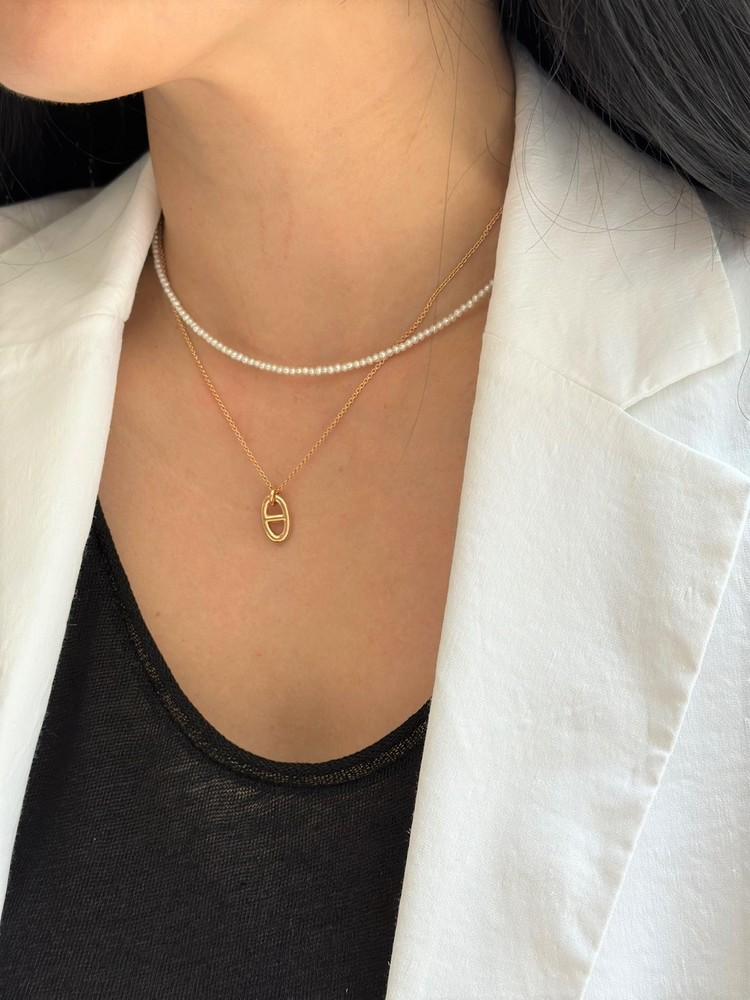 2mm Pearls Necklace : LILY&M.