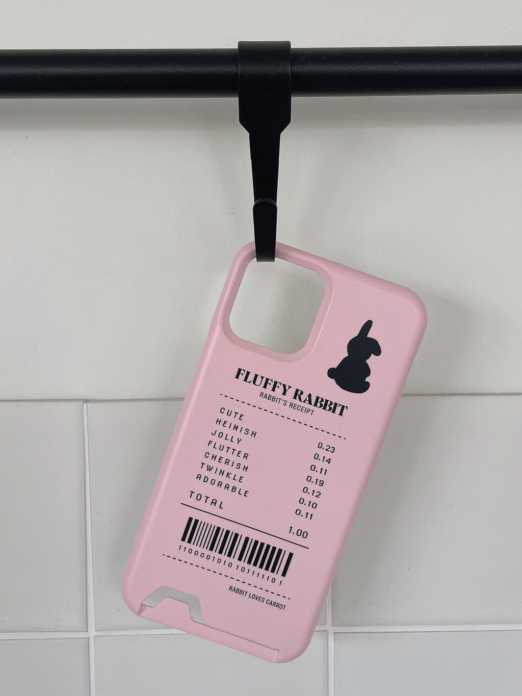 [폰케이스] RABBIT's RECEIPT CARD PHONE CASE (PINK) : 르세임디 LE SAMEDI