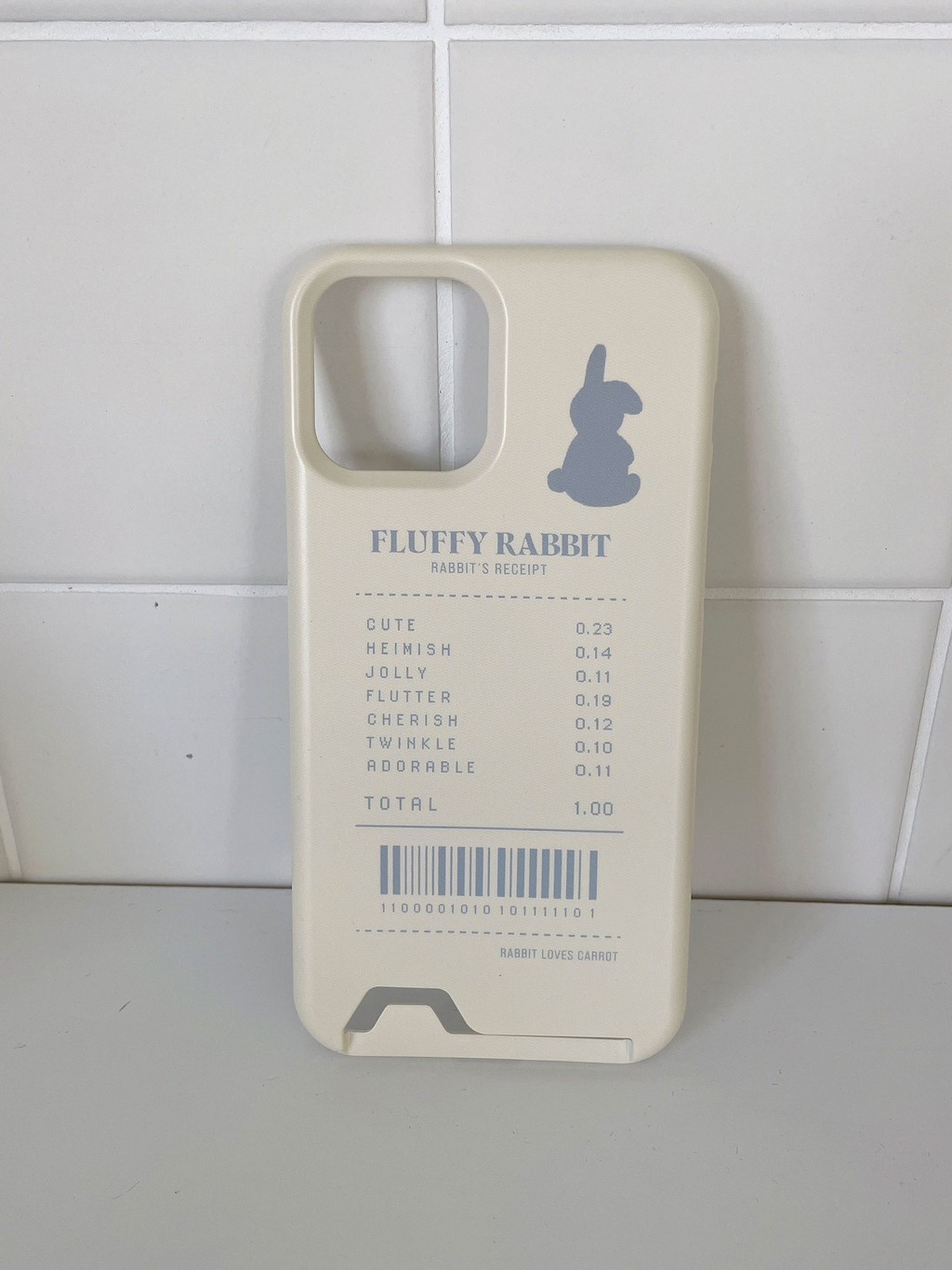 [폰케이스] RABBIT's RECEIPT CARD PHONE CASE (BUTTER) : 르세임디 LE SAMEDI